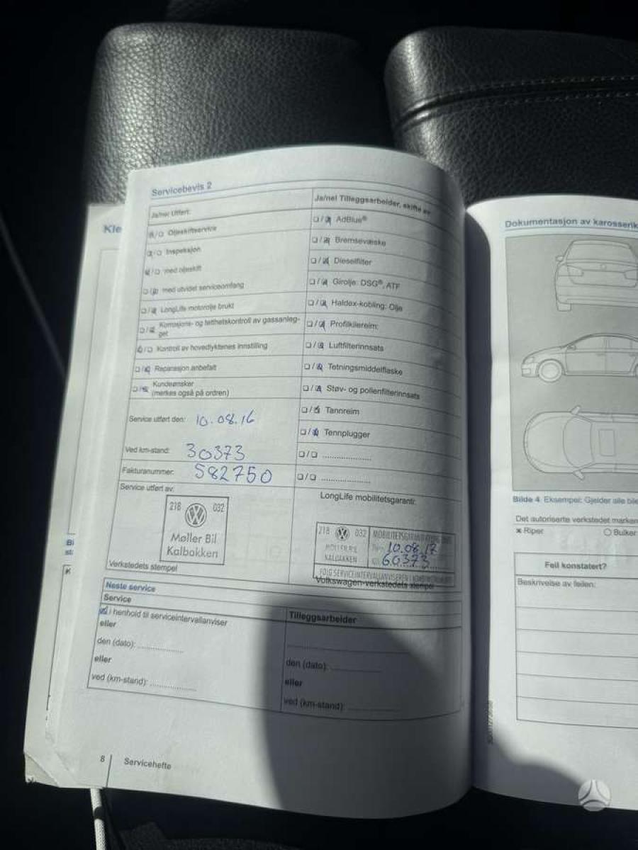White Volkswagen Golf 2015 in Kelme, with an engine capacity of 1.40 L and mileage of 165 thousand km for 9200 €, photo 36 on AUTOMOTO.COM.LV