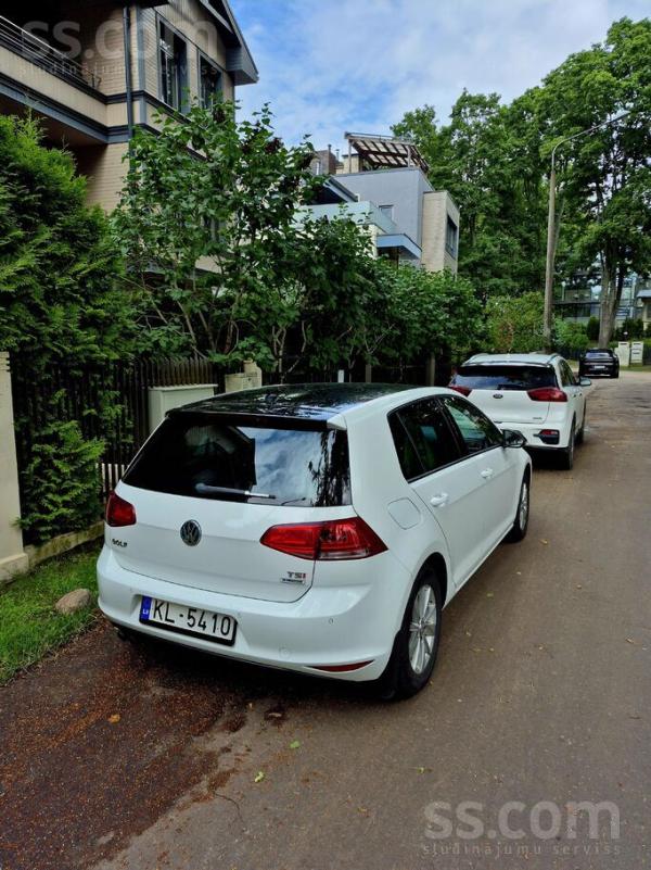 White Volkswagen Golf 2016 in Riga, with an engine capacity of 1.40 L and mileage of 153 thousand km for 6990 €, photo 2 on AUTOMOTO.COM.LV