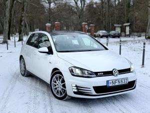 White Volkswagen Golf 2016 in Vilnius, with an engine capacity of 1.97 L and mileage of 162 thousand km for 8900 €, photo  on AUTOMOTO.COM.LV