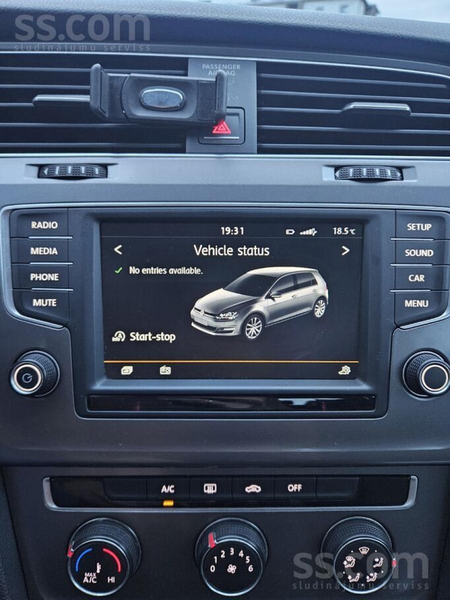 Balts Volkswagen Golf 2016 Rīga, ar dzinēja tilpumu 1.20 L un nobraukumu 135 tūkst. km par 5750 €, foto 14 vietnē AUTOMOTO.COM.LV