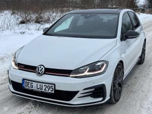 White Volkswagen Golf 2019 in Vilnius, with an engine capacity of 1.98 L and mileage of 65 thousand km for 26000 €, photo  on AUTOMOTO.COM.LV