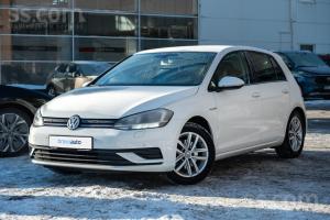 White Volkswagen Golf 2019 in Riga, with an engine capacity of 1.50 L and mileage of 80 thousand km for 12990 €, photo  on AUTOMOTO.COM.LV