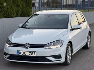 White Volkswagen Golf 2019 in Vilnius, with an engine capacity of 1.50 L and mileage of 50 thousand km for 16000 €, photo  on AUTOMOTO.COM.LV