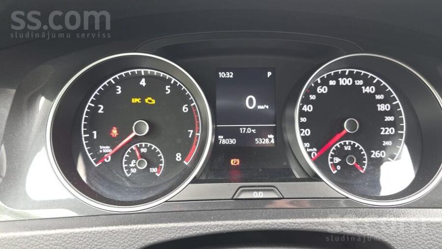 White Volkswagen Golf 2019 in Riga, with an engine capacity of 1.50 L and mileage of 78 thousand km for 14500 €, photo 11 on AUTOMOTO.COM.LV