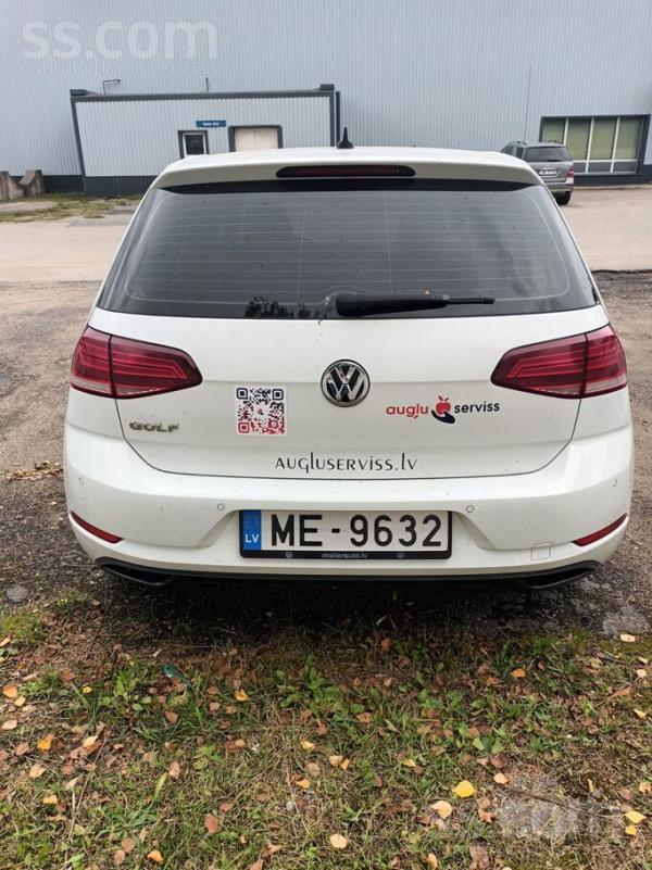 White Volkswagen Golf 2019 in Riga, with an engine capacity of 1.60 L and mileage of 199 thousand km for 9600 €, photo 6 on AUTOMOTO.COM.LV