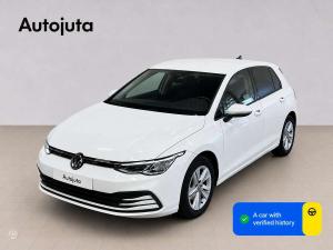 White Volkswagen Golf 2023 in Kaunas, with an engine capacity of 1.00 L and mileage of 101 thousand km for 15400 €, photo  on AUTOMOTO.COM.LV