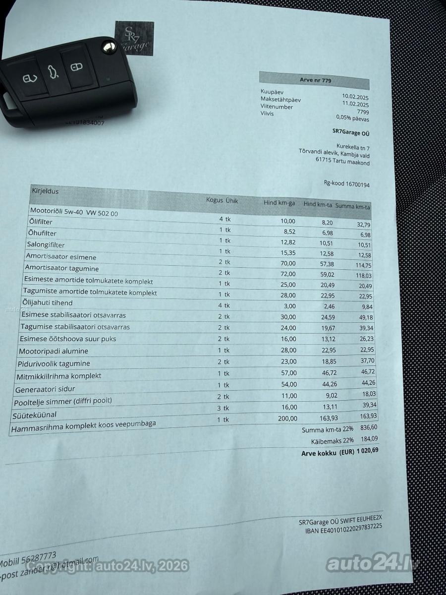 Белый Фольксваген Гольф 2016 в Тарту, объемом двигателя 1.40 л и пробегом 175 тыс. км за 7500 €, фото 17 на AUTOMOTO.COM.LV