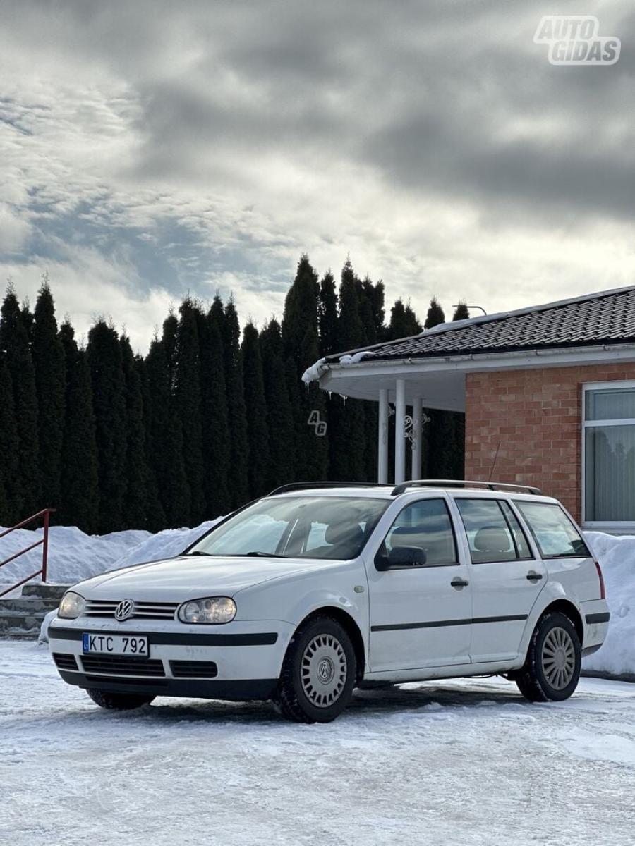 White Volkswagen Golf 2000 in Vilnius, with an engine capacity of 1.90 L and mileage of 329 thousand km for 1150 €, photo 5 on AUTOMOTO.COM.LV