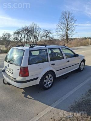 White Volkswagen Golf 2000 in Riga, with an engine capacity of 1.90 L and mileage of 261 thousand km for 550 €, photo 5 on AUTOMOTO.COM.LV