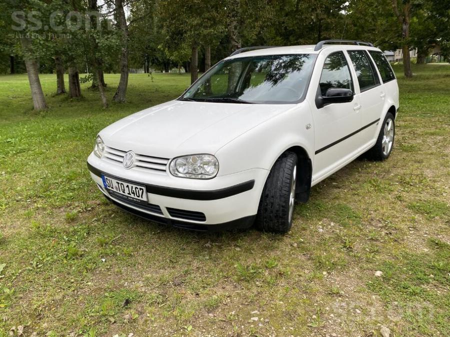 White Volkswagen Golf 2001 in Ludza, with an engine capacity of 1.90 L and mileage of 0 thousand km for 2300 €, photo 1 on AUTOMOTO.COM.LV