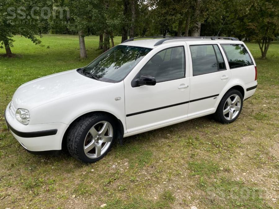 White Volkswagen Golf 2001 in Ludza, with an engine capacity of 1.90 L and mileage of 0 thousand km for 2300 €, photo 3 on AUTOMOTO.COM.LV