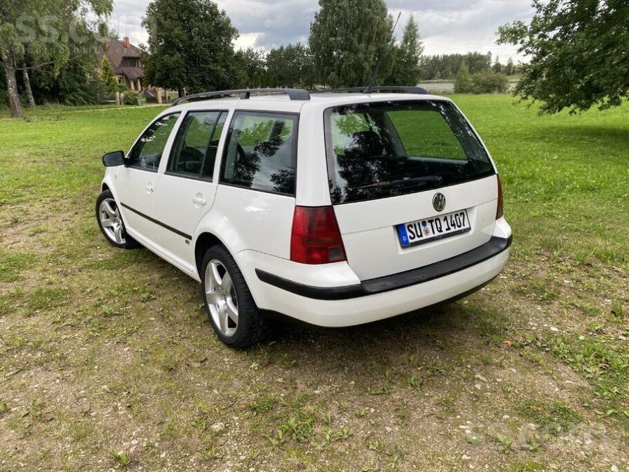 White Volkswagen Golf 2001 in Ludza, with an engine capacity of 1.90 L and mileage of 0 thousand km for 2300 €, photo 5 on AUTOMOTO.COM.LV