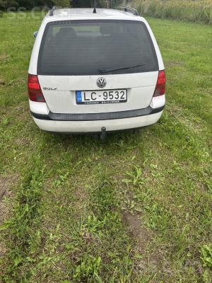 Balts Volkswagen Golf 2001 Rīga, ar dzinēja tilpumu 1.90 L un nobraukumu 406 tūkst. km par 1200 €, foto 3 vietnē AUTOMOTO.COM.LV