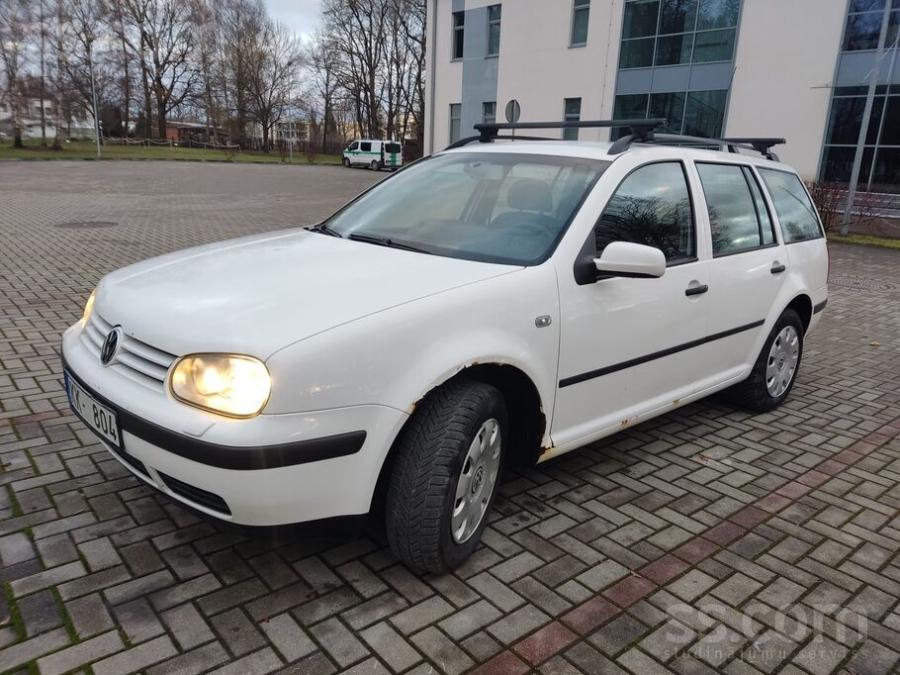 White Volkswagen Golf 2003 in Jelgava, with an engine capacity of 1.90 L and mileage of 25 thousand km for 1550 €, photo 3 on AUTOMOTO.COM.LV
