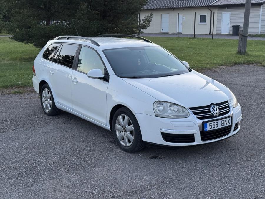 White Volkswagen Golf 2007 in Tallinn, with an engine capacity of 1.90 L and mileage of 352 thousand km for 1199 €, photo 19 on AUTOMOTO.COM.LV