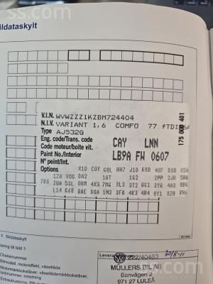 Balts Volkswagen Golf 2011 Ogre, ar dzinēja tilpumu 1.60 L un nobraukumu 350 tūkst. km par 1600 €, foto 18 vietnē AUTOMOTO.COM.LV