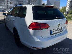 White Volkswagen Golf 2014 in Riga, with an engine capacity of 1.50 L and mileage of 312 thousand km for 6230 €, photo 6 on AUTOMOTO.COM.LV