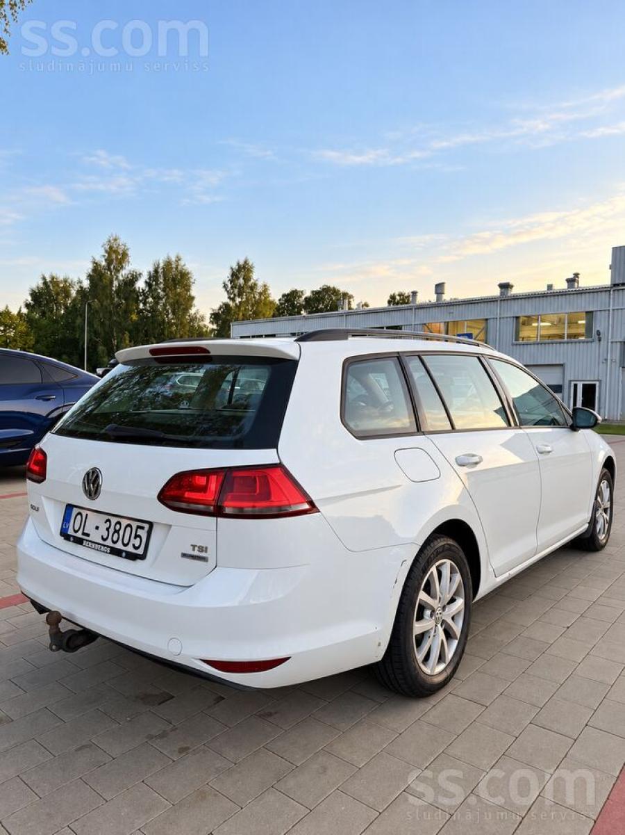 White Volkswagen Golf 2014 in Riga, with an engine capacity of 1.20 L and mileage of 86 thousand km for 5700 €, photo 7 on AUTOMOTO.COM.LV