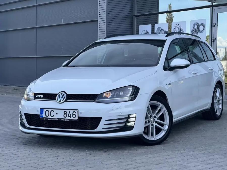 White Volkswagen Golf 2015 in Jekabpils, with an engine capacity of 2.00 L and mileage of 292 thousand km for 9500 €, photo 1 on AUTOMOTO.COM.LV