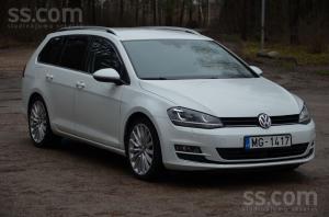 White Volkswagen Golf 2016 in Riga, with an engine capacity of 2.00 L and mileage of 257 thousand km for 7990 €, photo  on AUTOMOTO.COM.LV