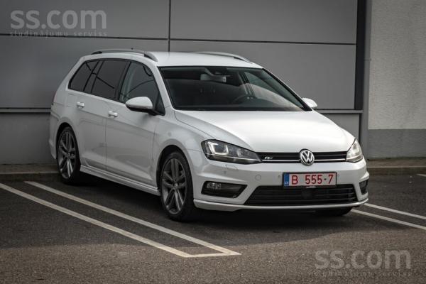 White Volkswagen Golf 2016 in Riga, with an engine capacity of 2.00 L and mileage of 213 thousand km for 9995 €, photo 3 on AUTOMOTO.COM.LV