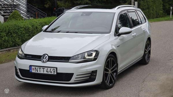 White Volkswagen Golf 2016 in Raseiniai, with an engine capacity of 1.97 L and mileage of 236 thousand km for 9990 €, photo 2 on AUTOMOTO.COM.LV