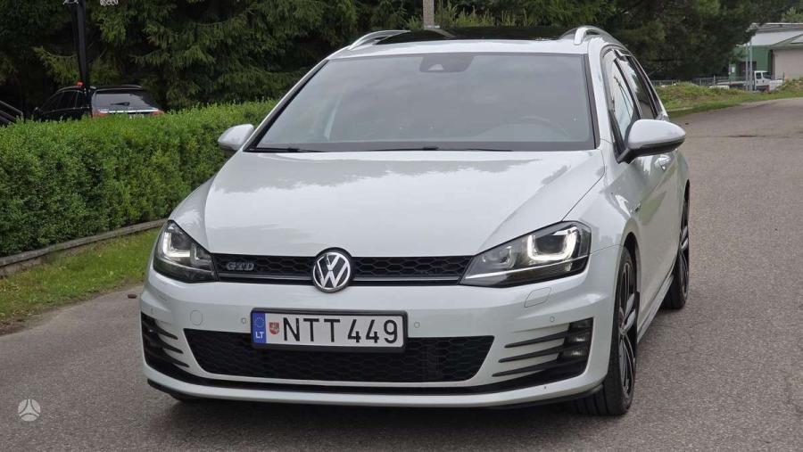 White Volkswagen Golf 2016 in Raseiniai, with an engine capacity of 1.97 L and mileage of 236 thousand km for 9990 €, photo 5 on AUTOMOTO.COM.LV