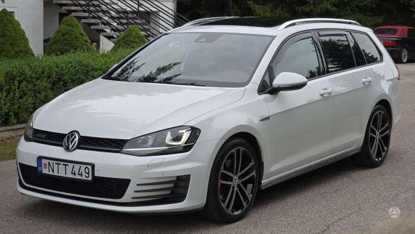 White Volkswagen Golf 2016 in Raseiniai, with an engine capacity of 1.97 L and mileage of 236 thousand km for 9990 €, photo 5 on AUTOMOTO.COM.LV