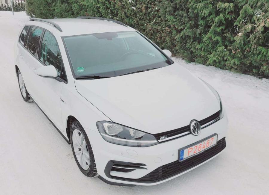 White Volkswagen Golf 2017 in Kaunas, with an engine capacity of 1.97 L and mileage of 194 thousand km for 9300 €, photo 1 on AUTOMOTO.COM.LV