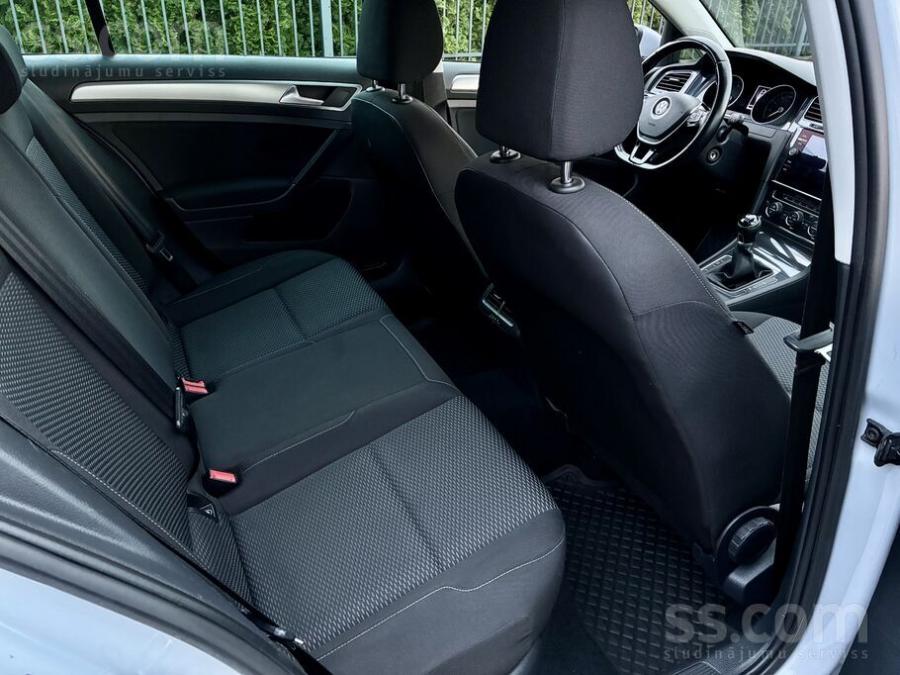 White Volkswagen Golf 2018 in Riga, with an engine capacity of 1.40 L and mileage of 180 thousand km for 7500 €, photo 13 on AUTOMOTO.COM.LV