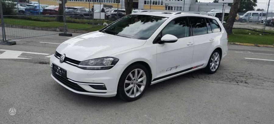White Volkswagen Golf 2019 in Klaipeda, with an engine capacity of 2.00 L and mileage of 212 thousand km for 10900 €, photo 1 on AUTOMOTO.COM.LV