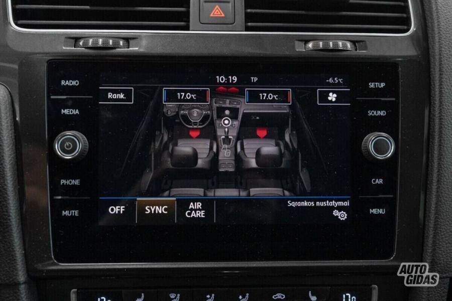 Balts Volkswagen Golf 2019 Viļņa, ar dzinēja tilpumu 2.00 L un nobraukumu 163 tūkst. km par 12650 €, foto 13 vietnē AUTOMOTO.COM.LV