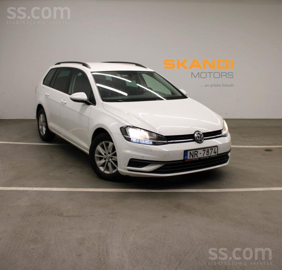 White Volkswagen Golf 2019 in Riga, with an engine capacity of 1.60 L and mileage of 293 thousand km for 7990 €, photo 4 on AUTOMOTO.COM.LV