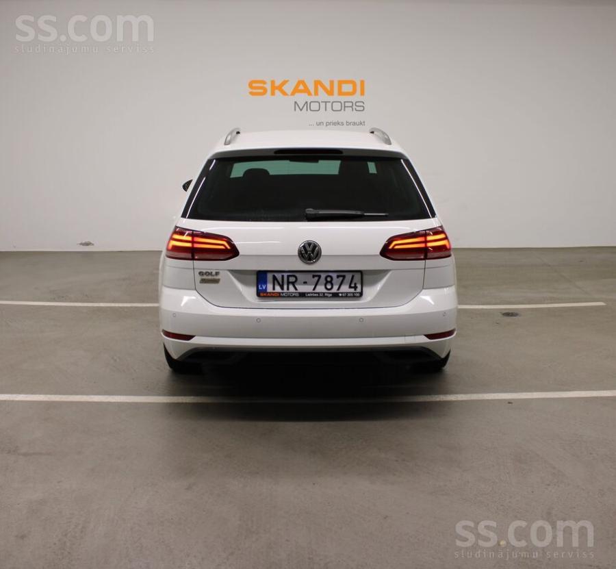 White Volkswagen Golf 2019 in Riga, with an engine capacity of 1.60 L and mileage of 293 thousand km for 7990 €, photo 6 on AUTOMOTO.COM.LV