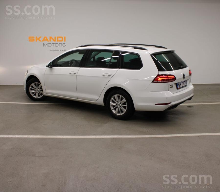 White Volkswagen Golf 2019 in Riga, with an engine capacity of 1.60 L and mileage of 293 thousand km for 7990 €, photo 7 on AUTOMOTO.COM.LV