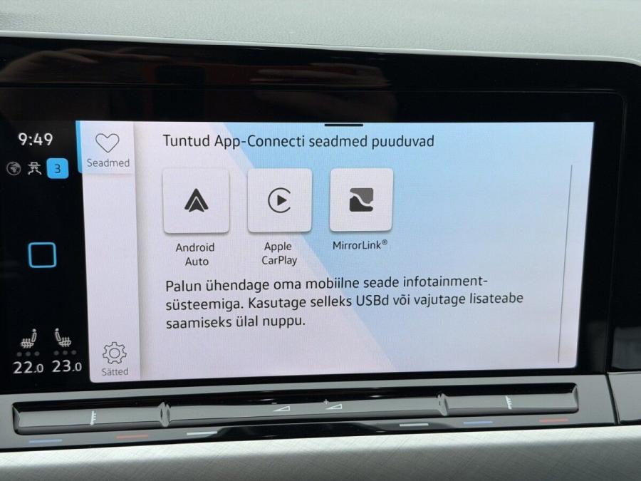 Balts Volkswagen Golf 2023 Pērnava, ar dzinēja tilpumu 1.50 L un nobraukumu 114 tūkst. km par 18850 €, foto 12 vietnē AUTOMOTO.COM.LV