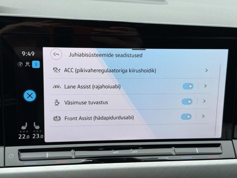 Balts Volkswagen Golf 2023 Pērnava, ar dzinēja tilpumu 1.50 L un nobraukumu 114 tūkst. km par 18850 €, foto 15 vietnē AUTOMOTO.COM.LV