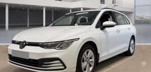 White Volkswagen Golf 2023 in Vilnius, with an engine capacity of 1.50 L and mileage of 50 thousand km for 19785 €, photo  on AUTOMOTO.COM.LV