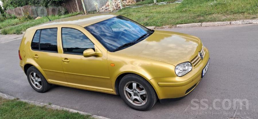 Желтый Фольксваген Гольф 2000 в Рига, объемом двигателя 1.90 л и пробегом 441 тыс. км за 1100 €, фото 3 на AUTOMOTO.COM.LV