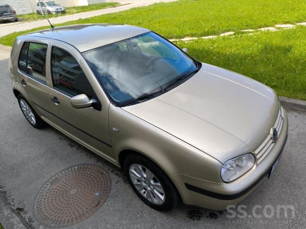 Yellow Volkswagen Golf 2002 in Ludza, with an engine capacity of 1.90 L and mileage of 306 thousand km for 2350 €, photo 6 on AUTOMOTO.COM.LV