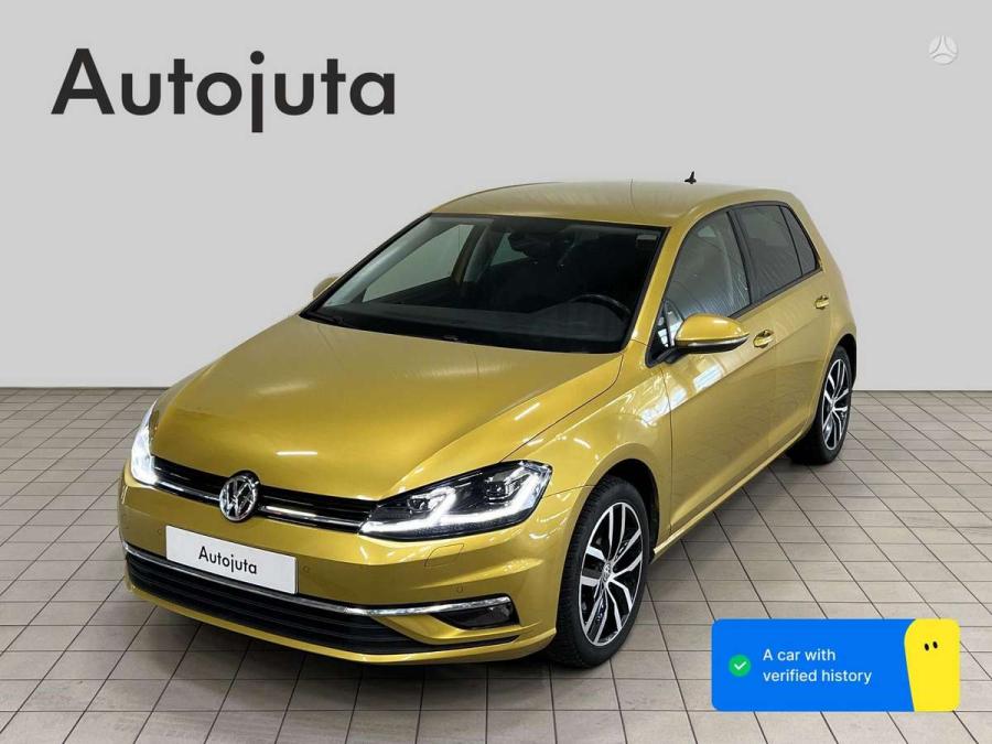 Dzeltens Volkswagen Golf 2017 Kauņa, ar dzinēja tilpumu 1.40 L un nobraukumu 128 tūkst. km par 12700 €, foto 1 vietnē AUTOMOTO.COM.LV