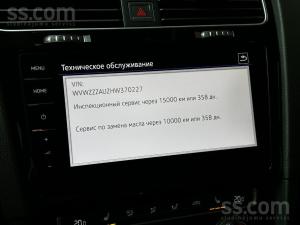 Yellow Volkswagen Golf 2017 in Jelgava, with an engine capacity of 2.00 L and mileage of 253 thousand km for 10600 €, photo 28 on AUTOMOTO.COM.LV