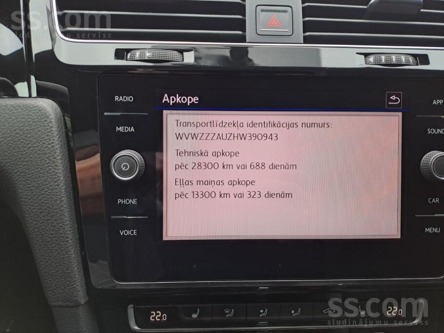 Dzeltens Volkswagen Golf 2017 Ogre, ar dzinēja tilpumu 1.40 L un nobraukumu 106 tūkst. km par 12500 €, foto 16 vietnē AUTOMOTO.COM.LV