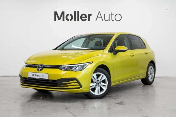 Yellow Volkswagen Golf 2022 in Vilnius, with an engine capacity of 1.50 L and mileage of 106 thousand km for 17900 €, photo 1 on AUTOMOTO.COM.LV