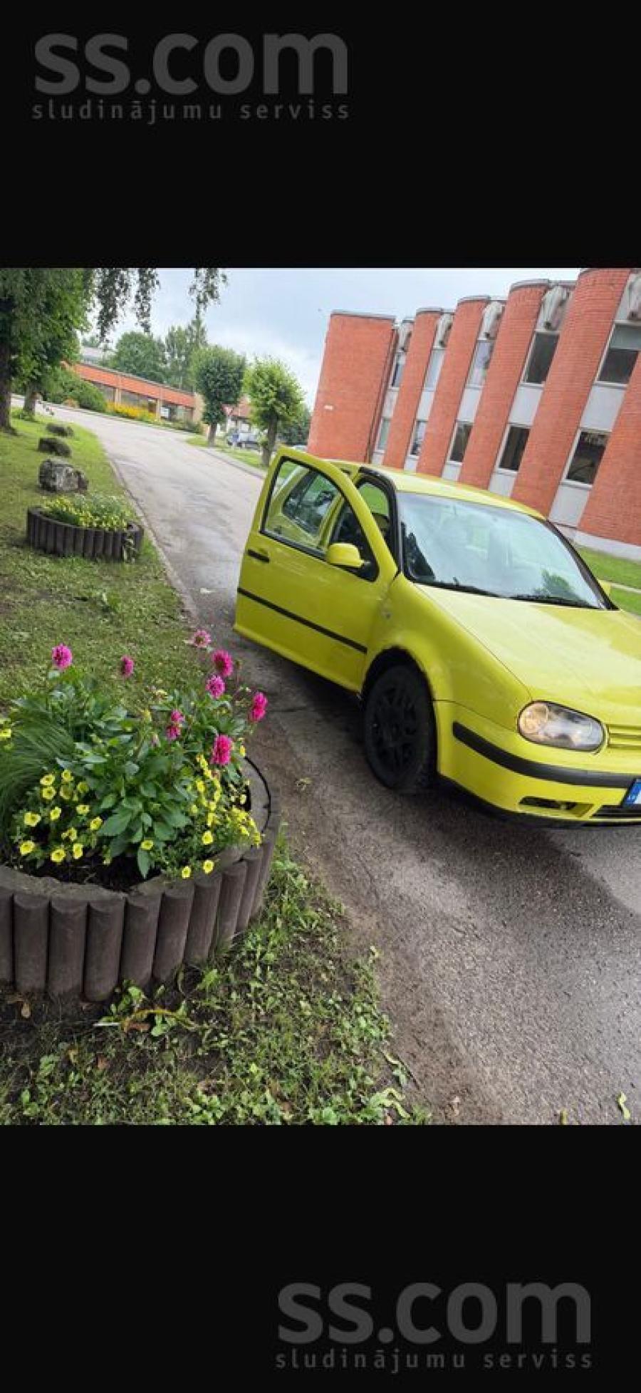 Dzeltens Volkswagen Golf 2000 Rīga, ar dzinēja tilpumu 1.90 L un nobraukumu 400 tūkst. km par 800 €, foto 3 vietnē AUTOMOTO.COM.LV