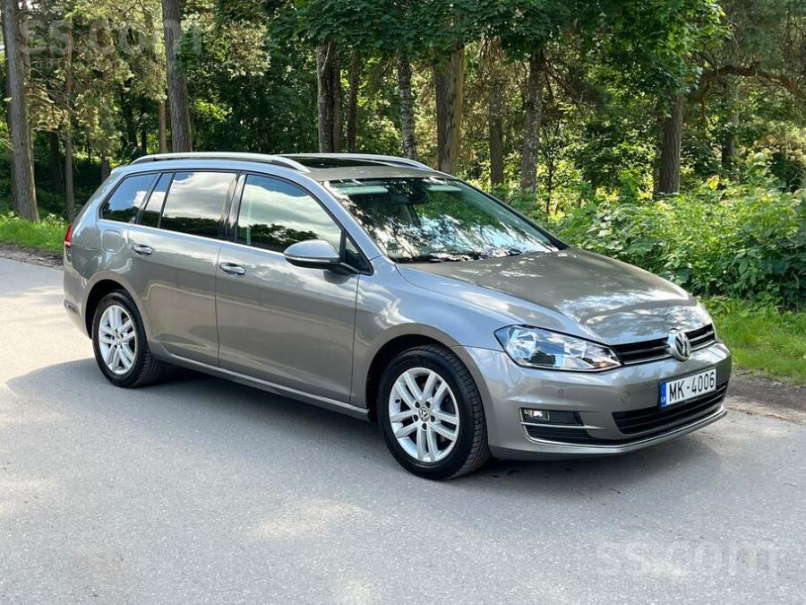 Yellow Volkswagen Golf 2014 in Riga, with an engine capacity of 2.00 L and mileage of 0 thousand km for 6199 €, photo 8 on AUTOMOTO.COM.LV