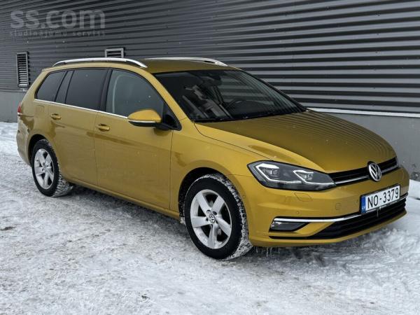 Yellow Volkswagen Golf 2018 in Riga, with an engine capacity of 2.00 L and mileage of 264 thousand km for 12900 €, photo 7 on AUTOMOTO.COM.LV