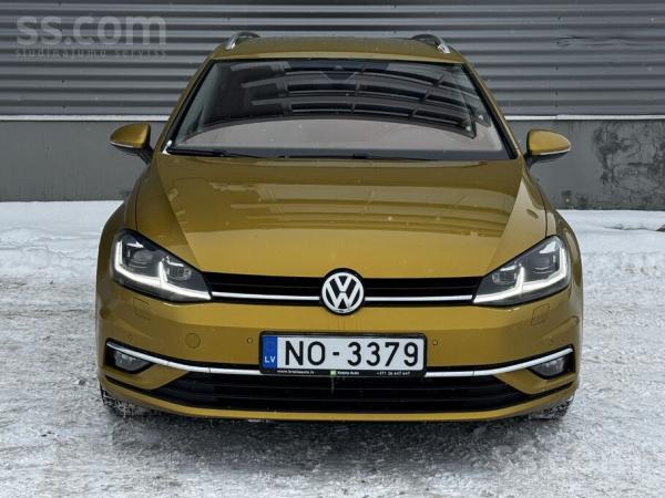 Yellow Volkswagen Golf 2018 in Riga, with an engine capacity of 2.00 L and mileage of 264 thousand km for 12900 €, photo 8 on AUTOMOTO.COM.LV