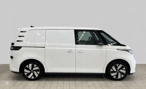 White Volkswagen ID. Buzz 2024 in Kaunas, with an engine capacity of 0.00 L and mileage of 93 thousand km for 29500 €, photo 4 on AUTOMOTO.COM.LV