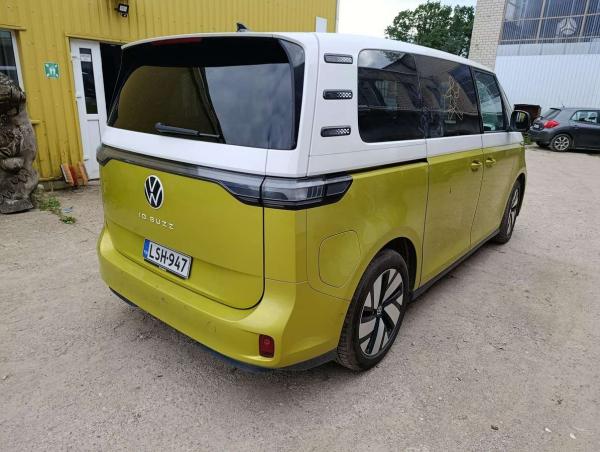 Yellow Volkswagen ID. Buzz 2023 in Utena, with an engine capacity of 0.00 L and mileage of 180 thousand km for 22500 €, photo 5 on AUTOMOTO.COM.LV